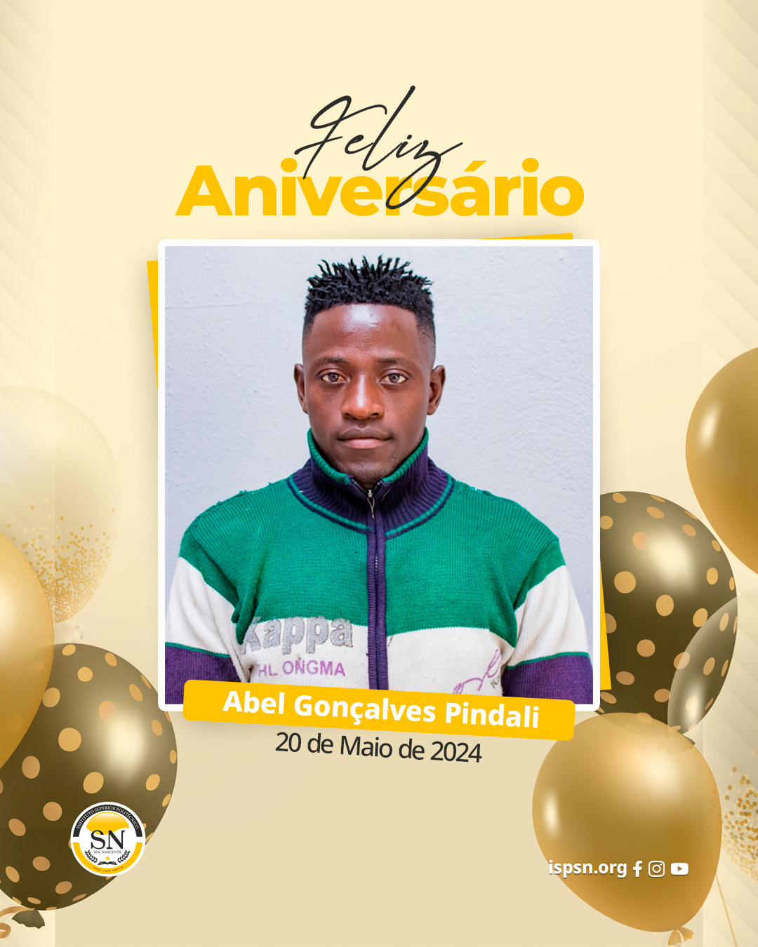 ANIVERSARIANTE DO DIA | ISPSN